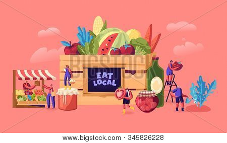 Eat Local Concept. Vector & Photo (Free Trial) | Bigstock