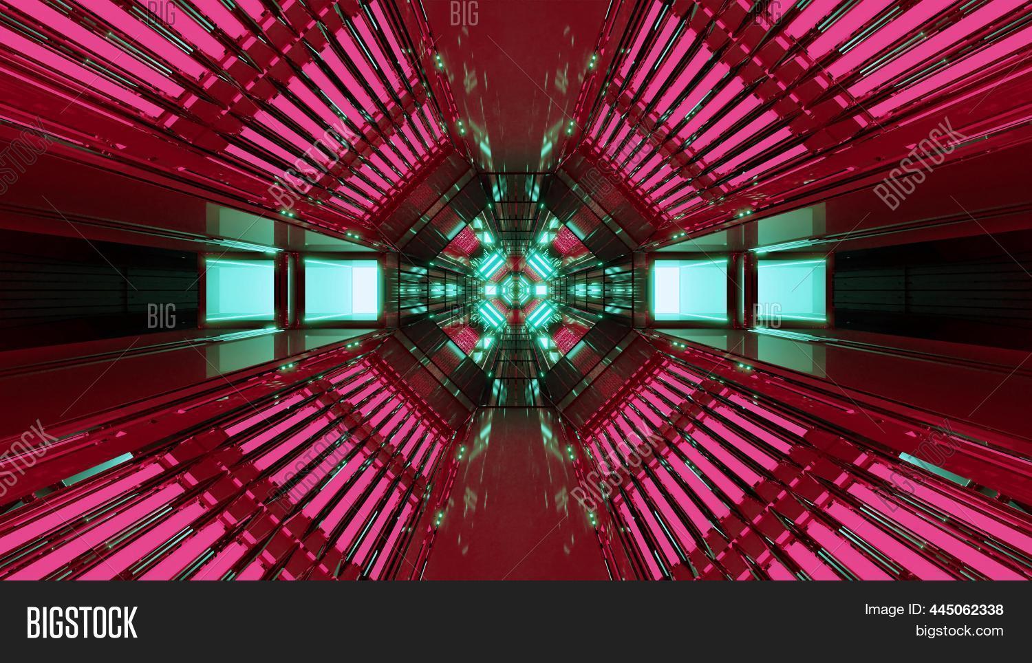 Neon Octagon Shaped Image & Photo (Free Trial) | Bigstock