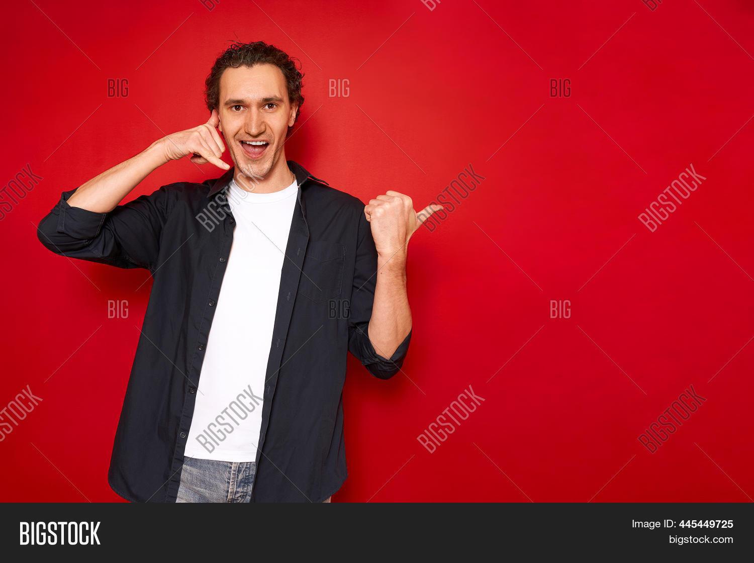 Hand Sign Call Me. Image & Photo (Free Trial) | Bigstock