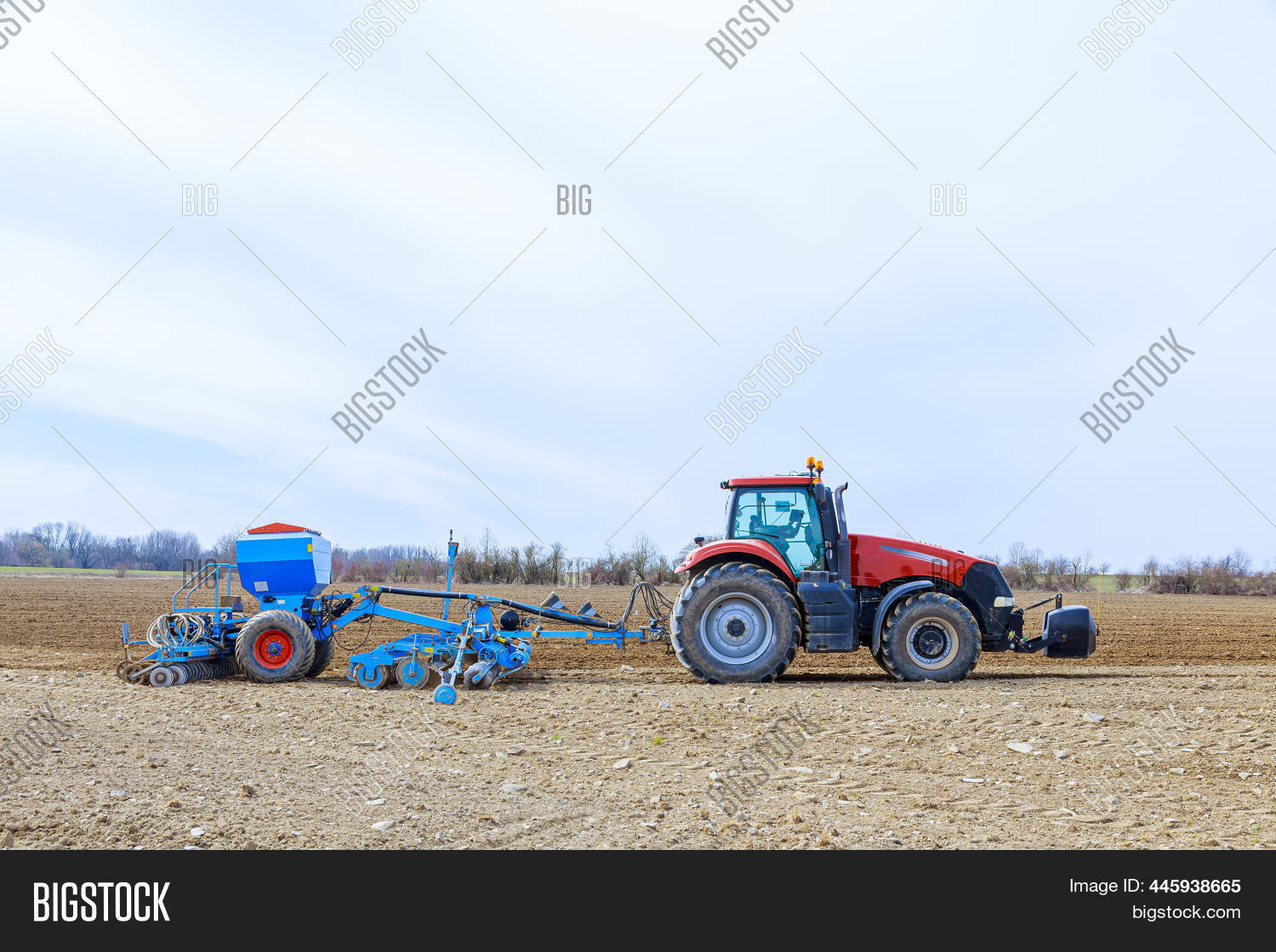 Tractor Seeder Field Image & Photo (Free Trial) | Bigstock