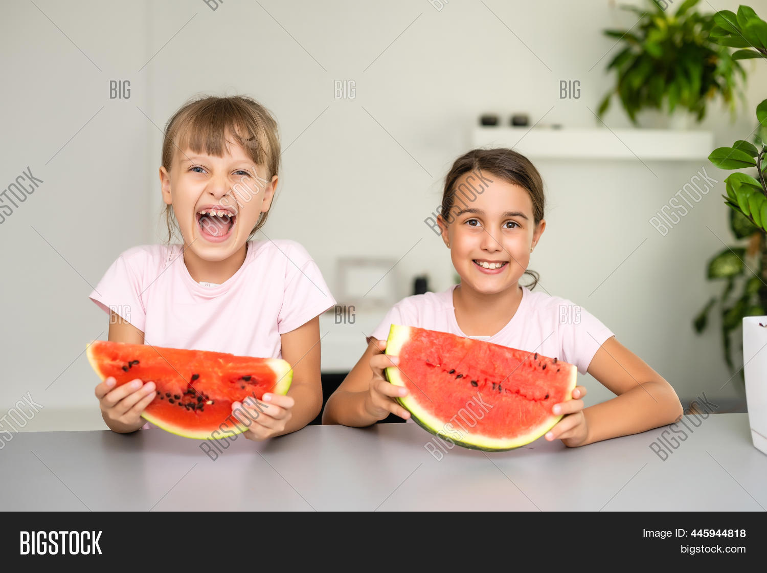 Two Kids Eating One Image & Photo (Free Trial) | Bigstock