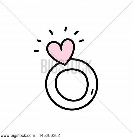 Cute Ring Heart Vector & Photo (Free Trial) | Bigstock