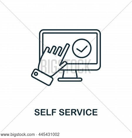 Self Service Icon. Vector & Photo (Free Trial) | Bigstock