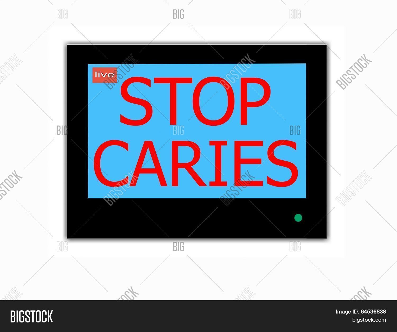 Imagen y foto Slogan Stop Caries (prueba gratis) | Bigstock