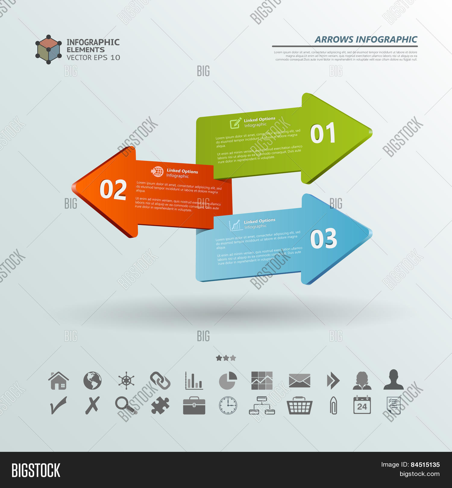 Three Arrows Vector & Photo (Free Trial) | Bigstock