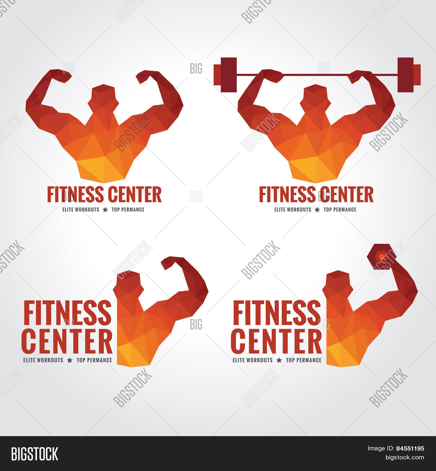 Fitness Center Logo ( Vector & Photo (Free Trial) | Bigstock