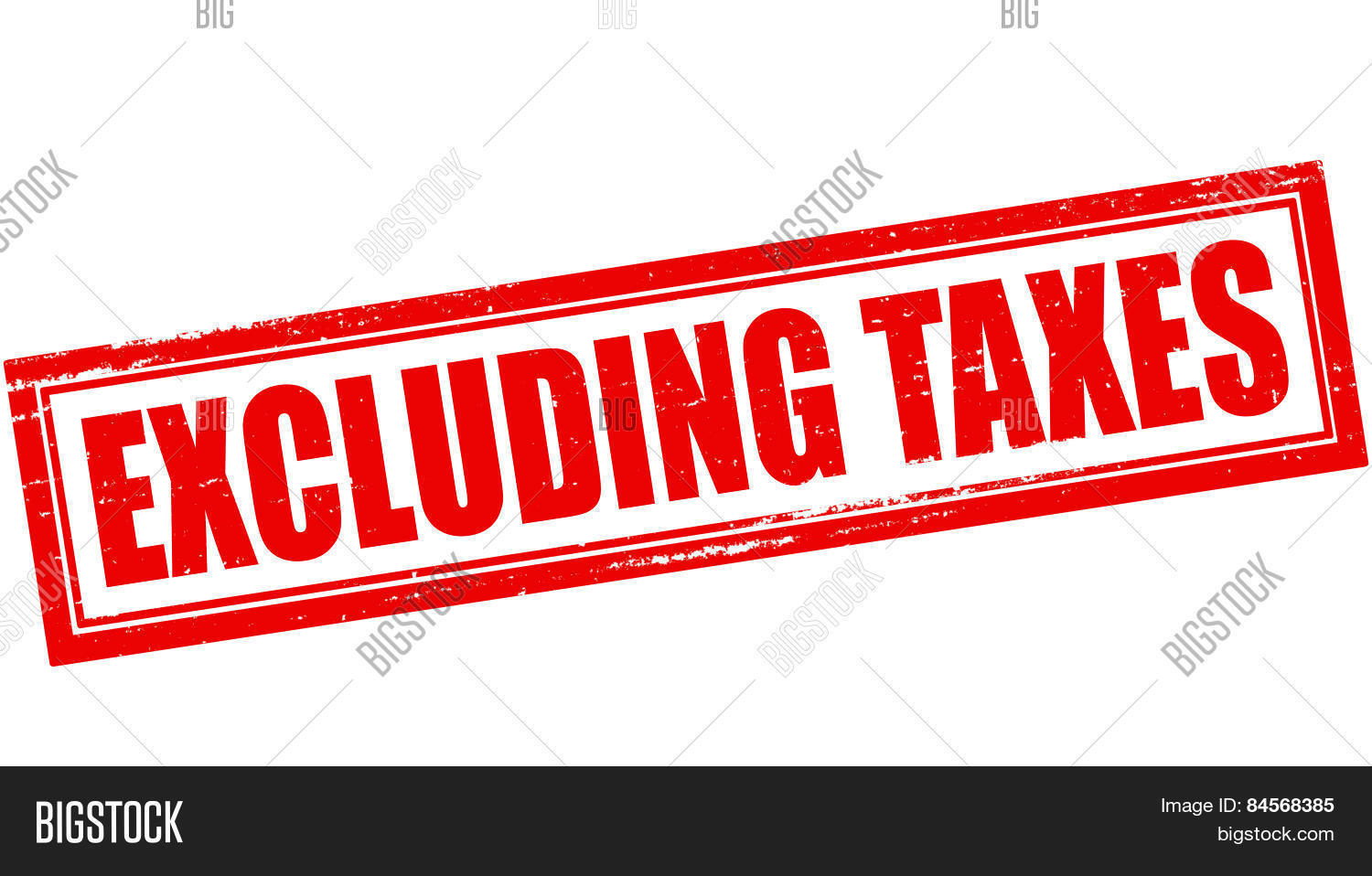 Excluding Taxes Vector & Photo (Free Trial) | Bigstock