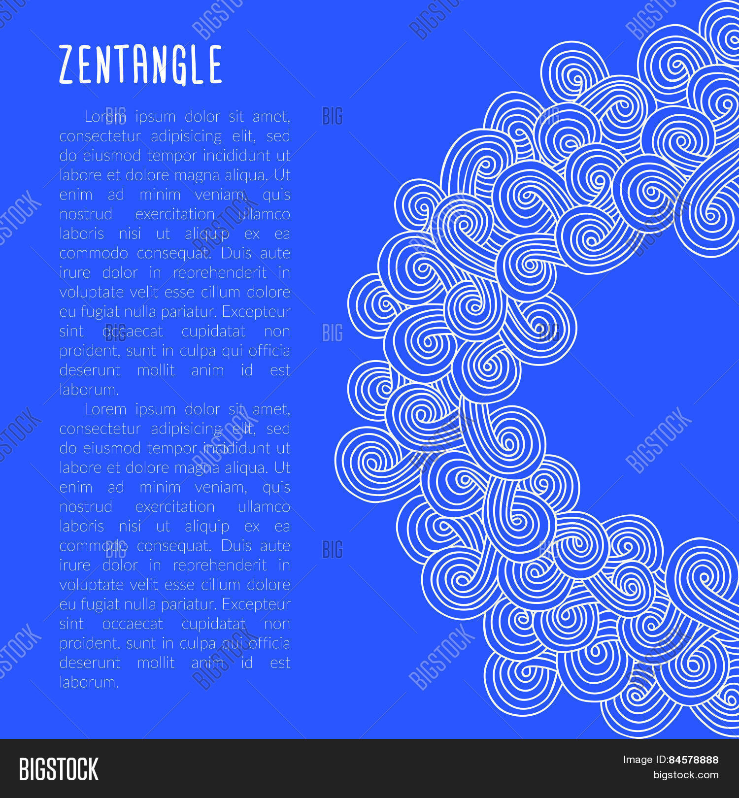 Vector Zentangle Card Vector & Photo (Free Trial) | Bigstock