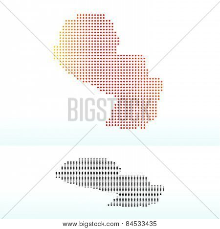 Map Republic Paraguay Vector & Photo (Free Trial) | Bigstock