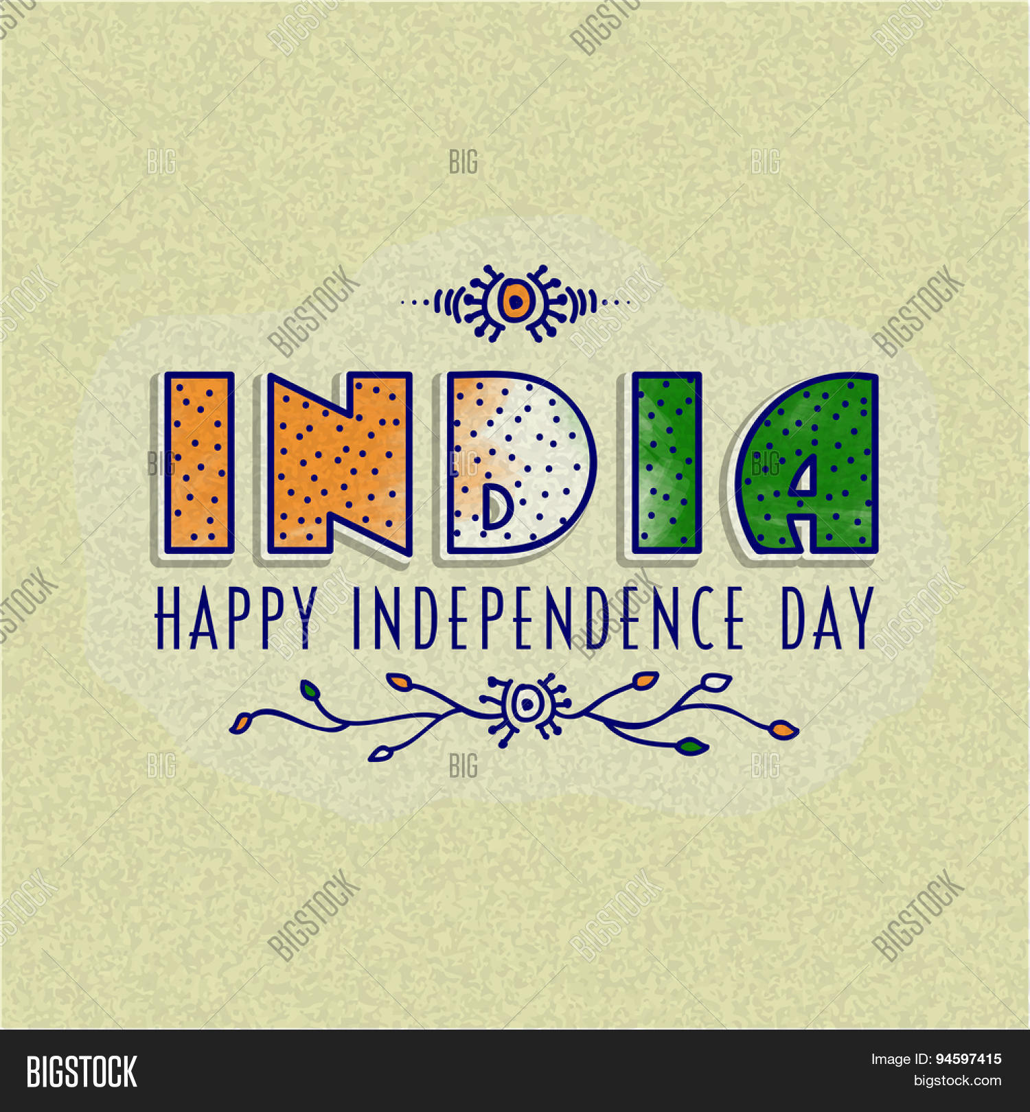 Stylish Text India Vector & Photo (Free Trial) | Bigstock