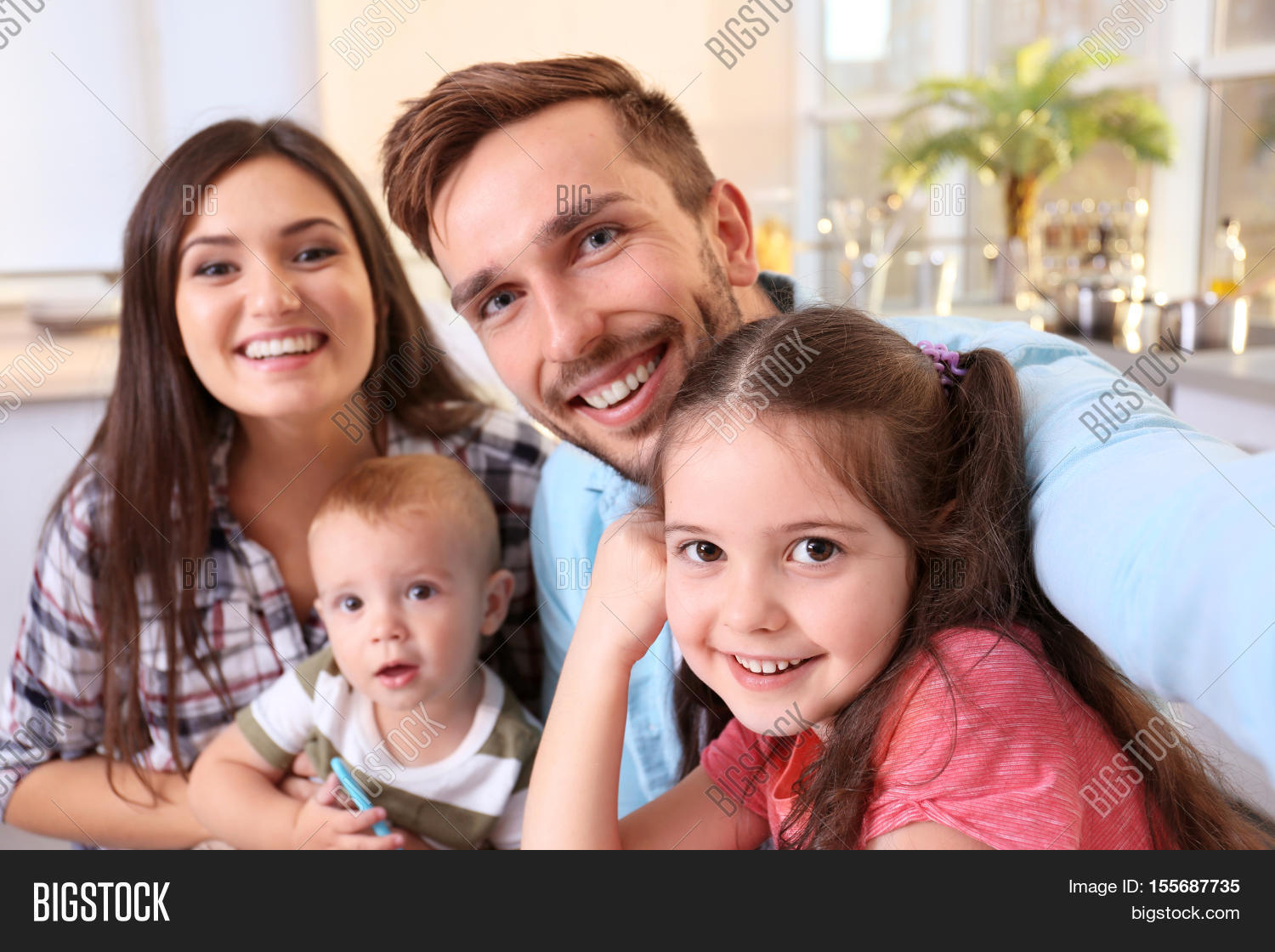Happy Family Taking Image & Photo (Free Trial) | Bigstock
