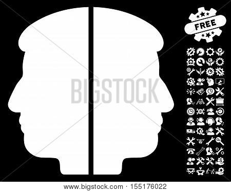Dual Face Pictograph Vector & Photo (Free Trial) | Bigstock