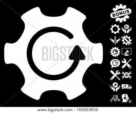 Rotate Gear Icon Vector & Photo (Free Trial) | Bigstock