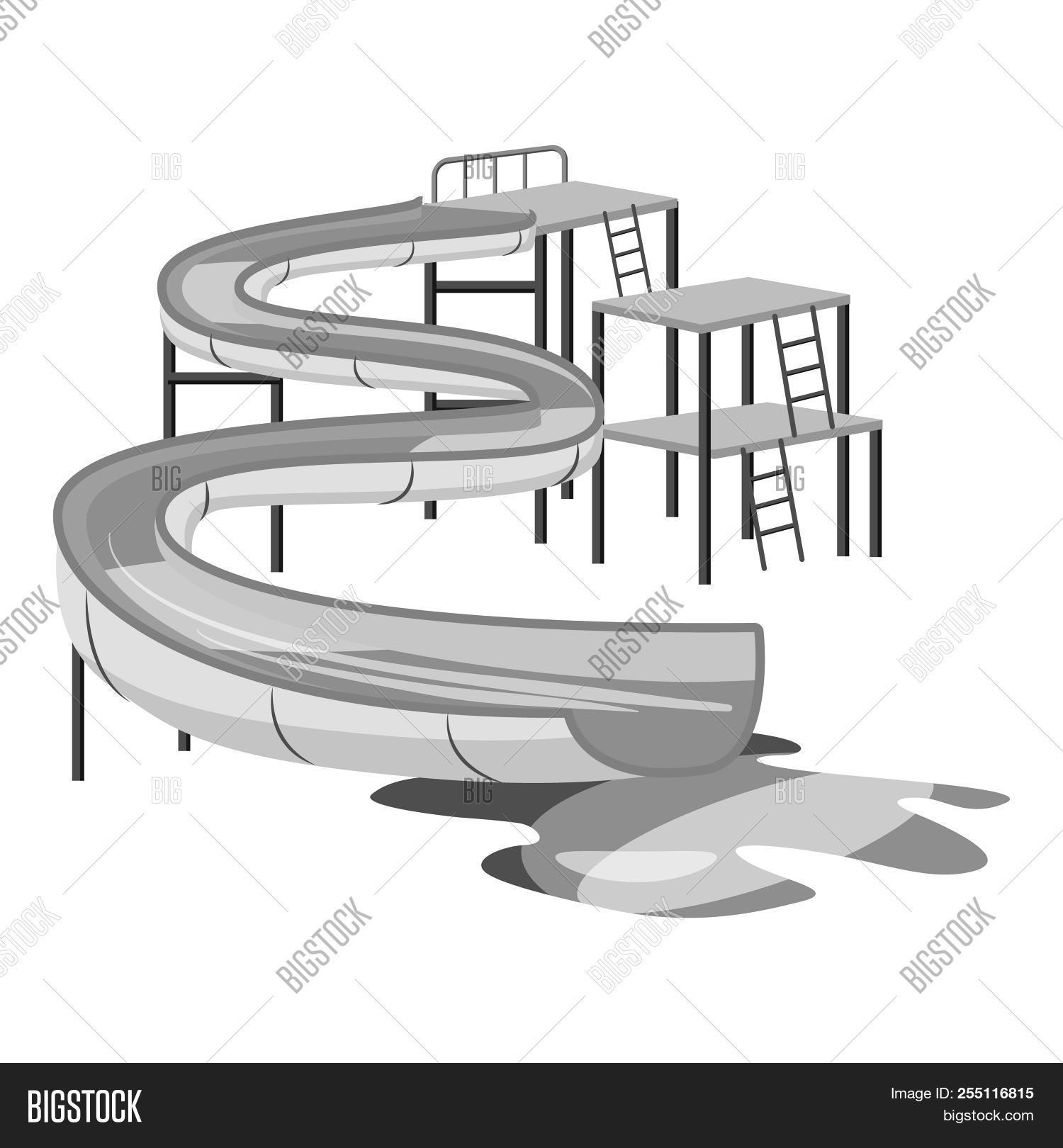 Waterslide Pool Icon. Image & Photo (Free Trial) | Bigstock