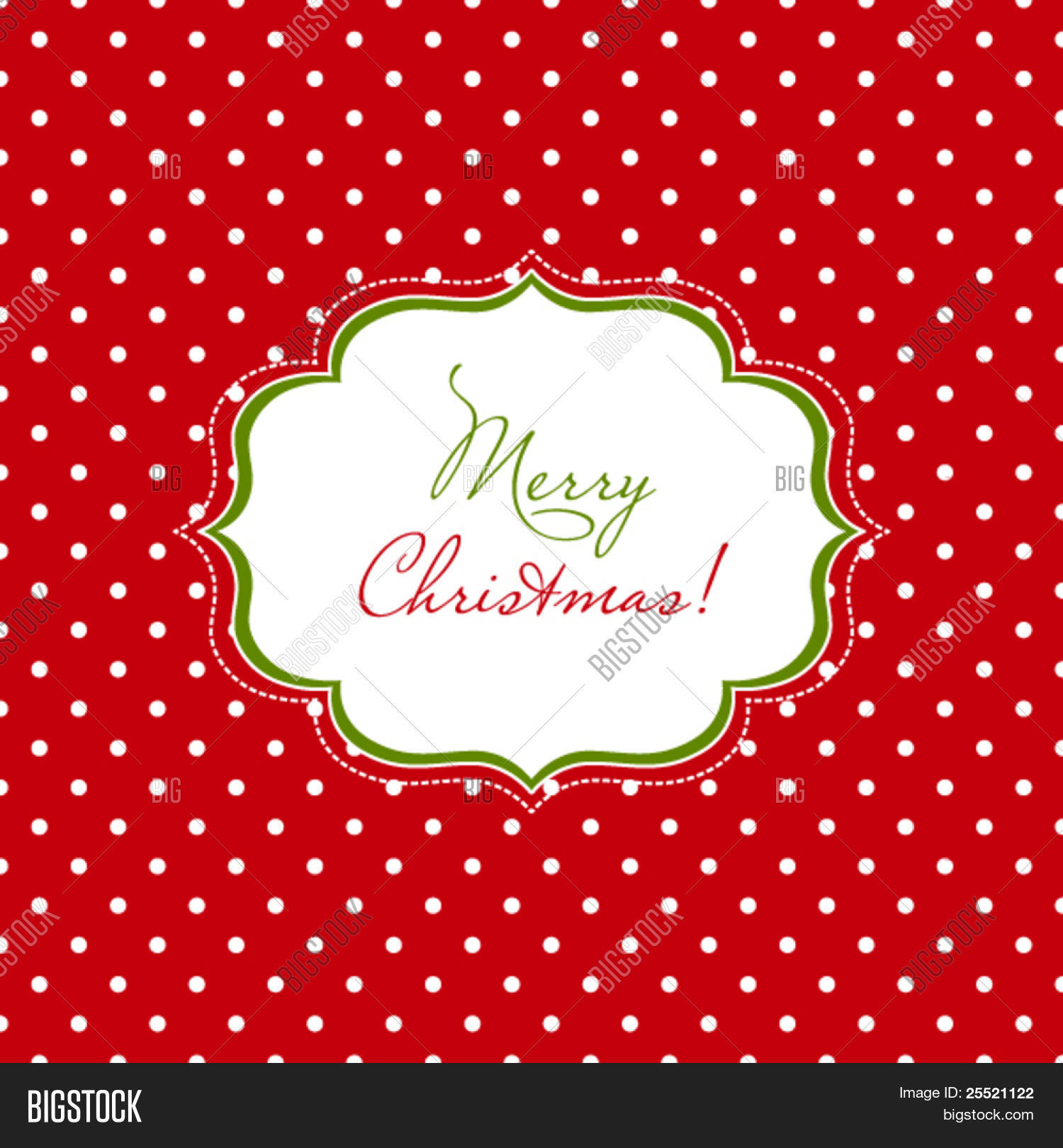 Christmas Red Polka Vector & Photo (Free Trial) | Bigstock