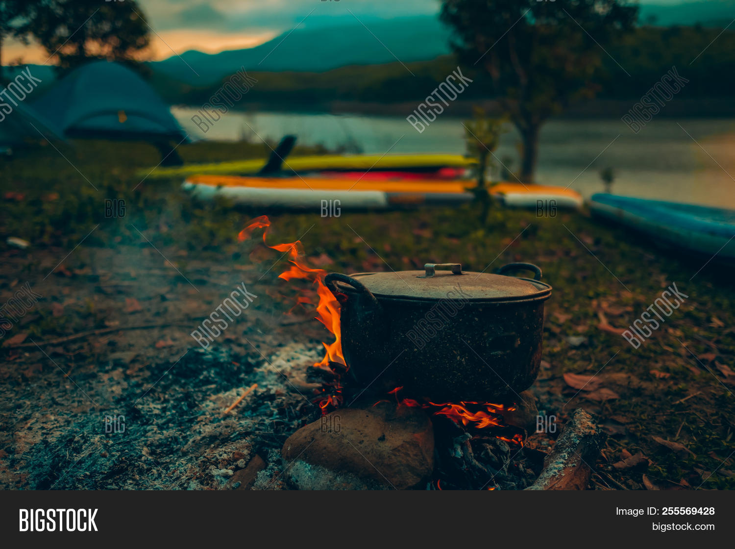 Camp Cooking Field Image & Photo (Free Trial) | Bigstock