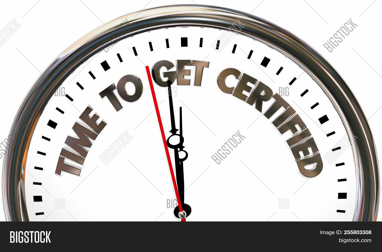 Time Get Certified Image & Photo (Free Trial) | Bigstock