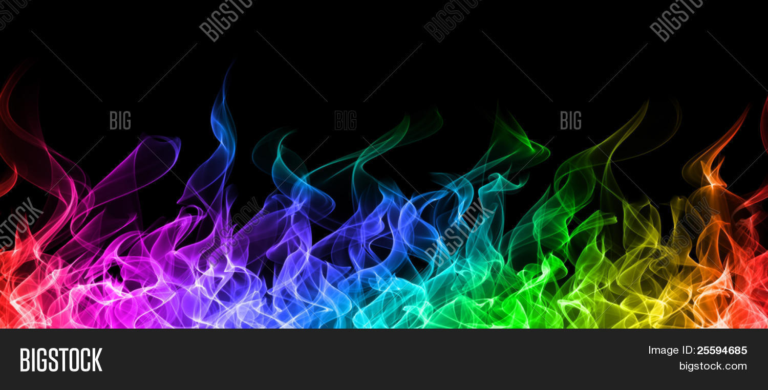 Rainbow Seamless Fire Image & Photo (Free Trial) | Bigstock