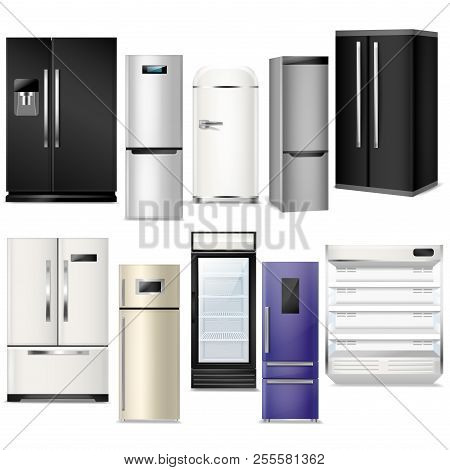 Fridge Vector Vector & Photo (Free Trial) | Bigstock