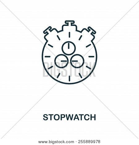Stopwatch Outline Icon Image & Photo (Free Trial) | Bigstock
