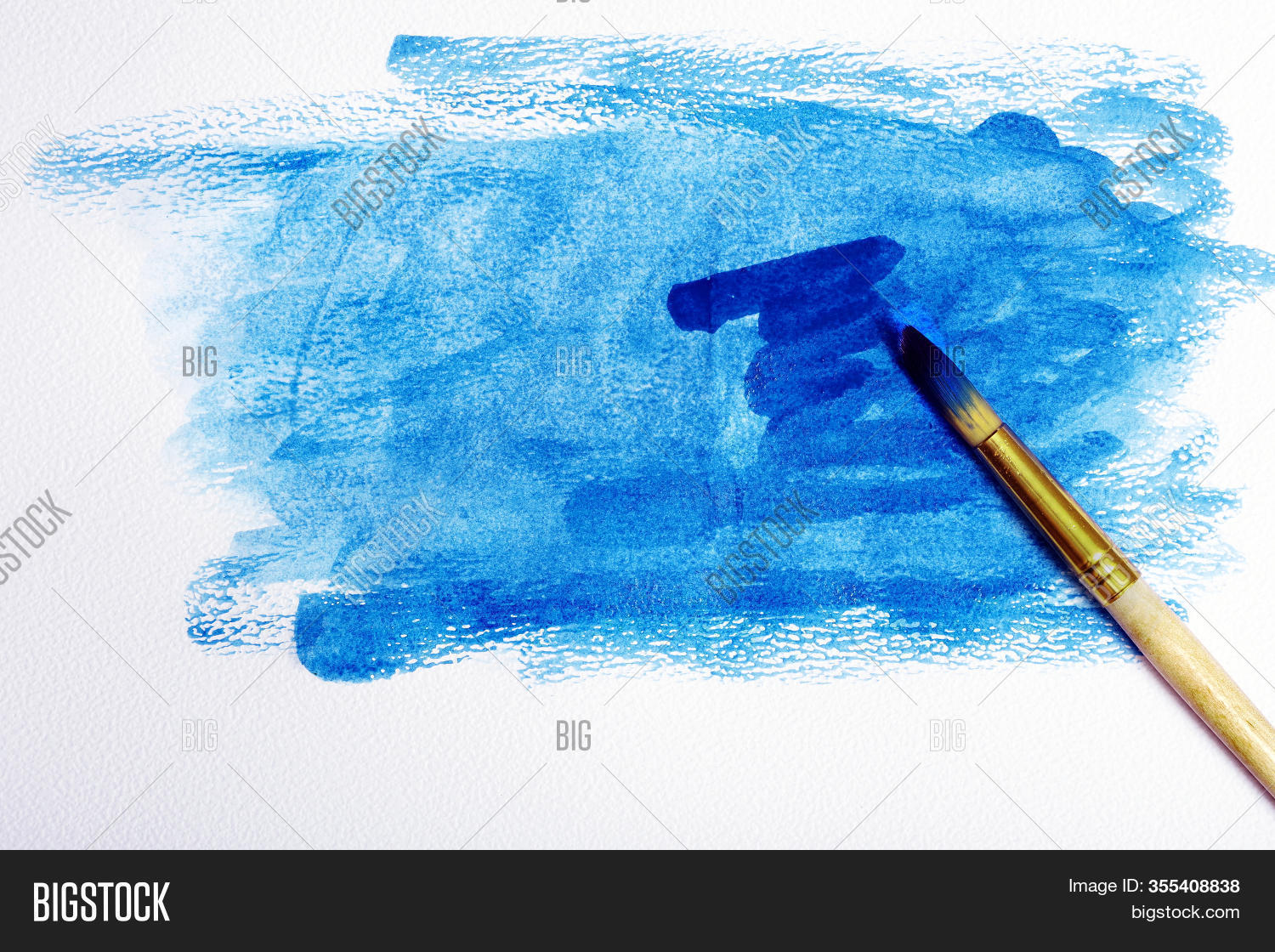 Watercolor Paper Blue Image & Photo (Free Trial) | Bigstock