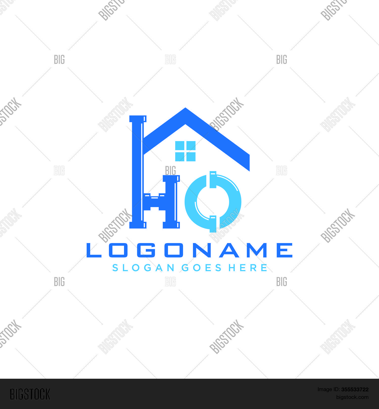 Letter Ho Logo Icon Vector & Photo (Free Trial) | Bigstock
