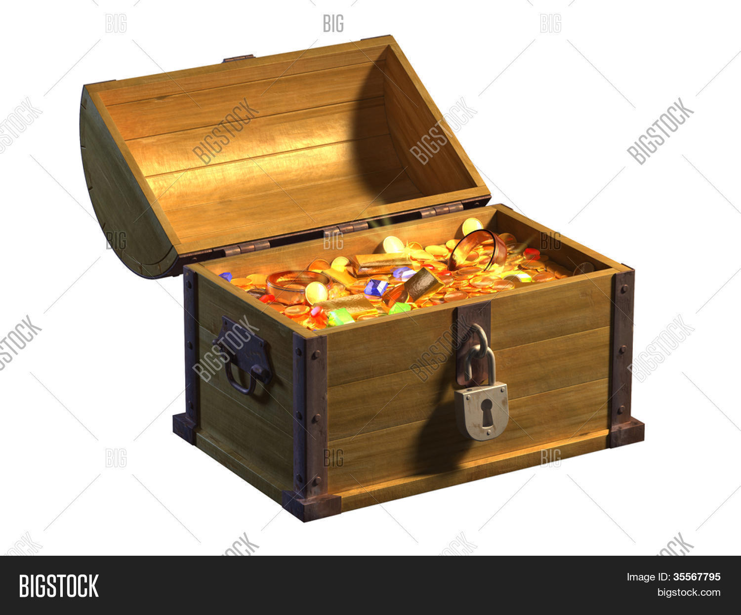 Imagen y foto Cofre Abierto (prueba gratis) | Bigstock