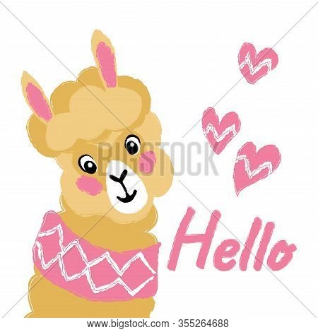 Vector Llama Cute Vector & Photo (Free Trial) | Bigstock