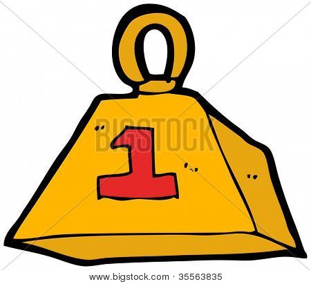 Cartoon One Ton Weight Image & Photo (Free Trial) | Bigstock