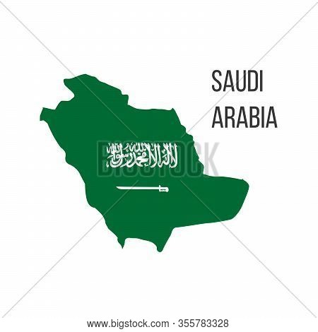 Saudi Arabia Flag Map Vector & Photo (Free Trial) | Bigstock