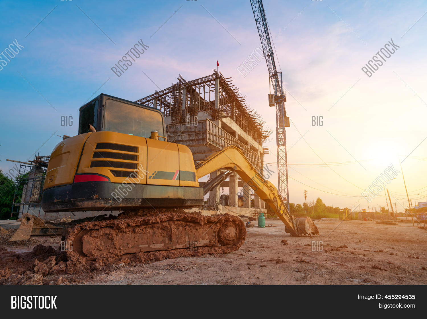 Excavator Construction Image & Photo (Free Trial) | Bigstock