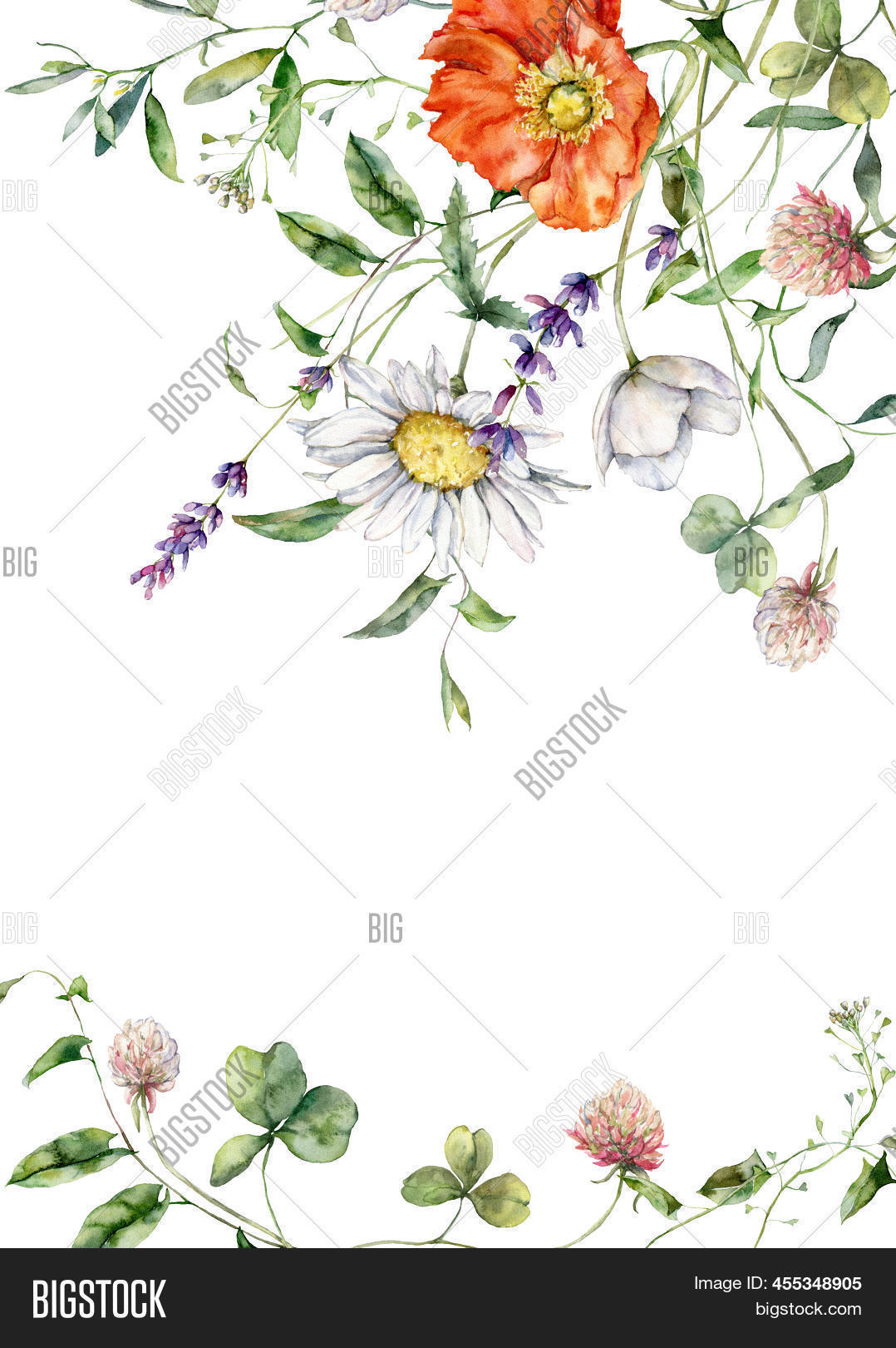 Watercolor Meadow Image & Photo (Free Trial) | Bigstock