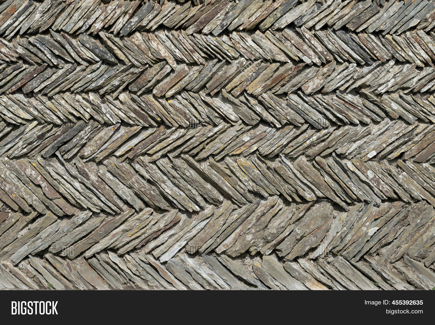 Grey Slate Wall Slates Image & Photo (Free Trial) | Bigstock