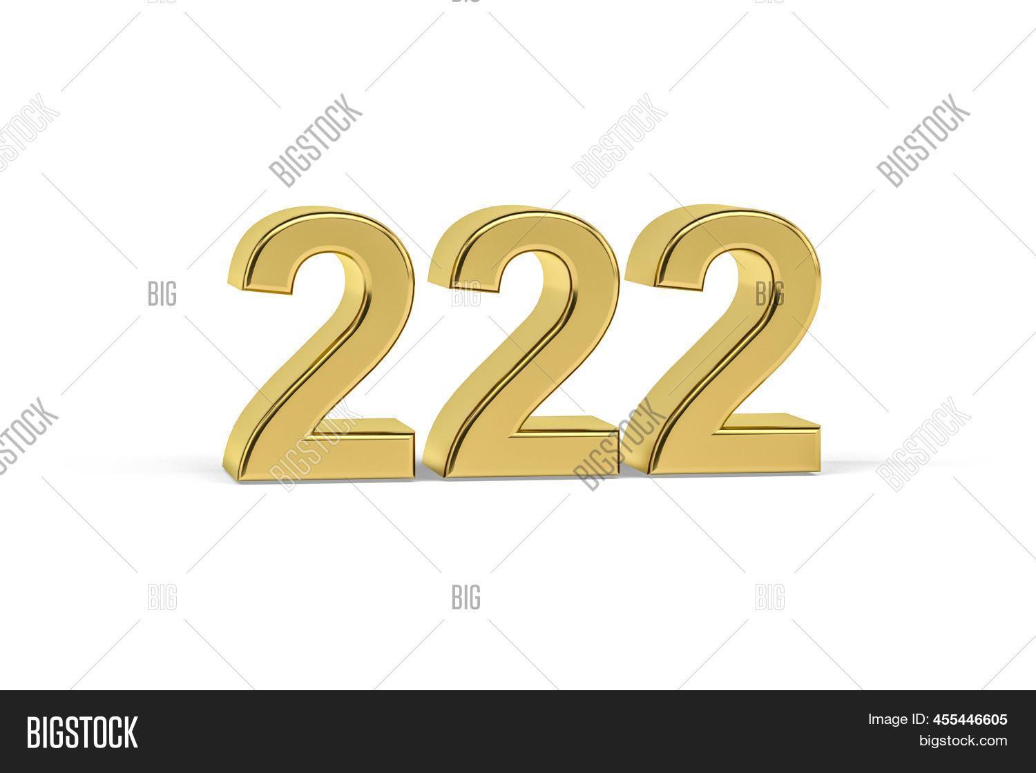 Golden 3d Number 222 Image & Photo (Free Trial) | Bigstock