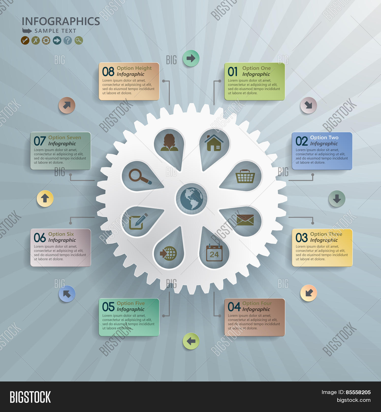 Cogwheel Abstract Vector & Photo (Free Trial) | Bigstock