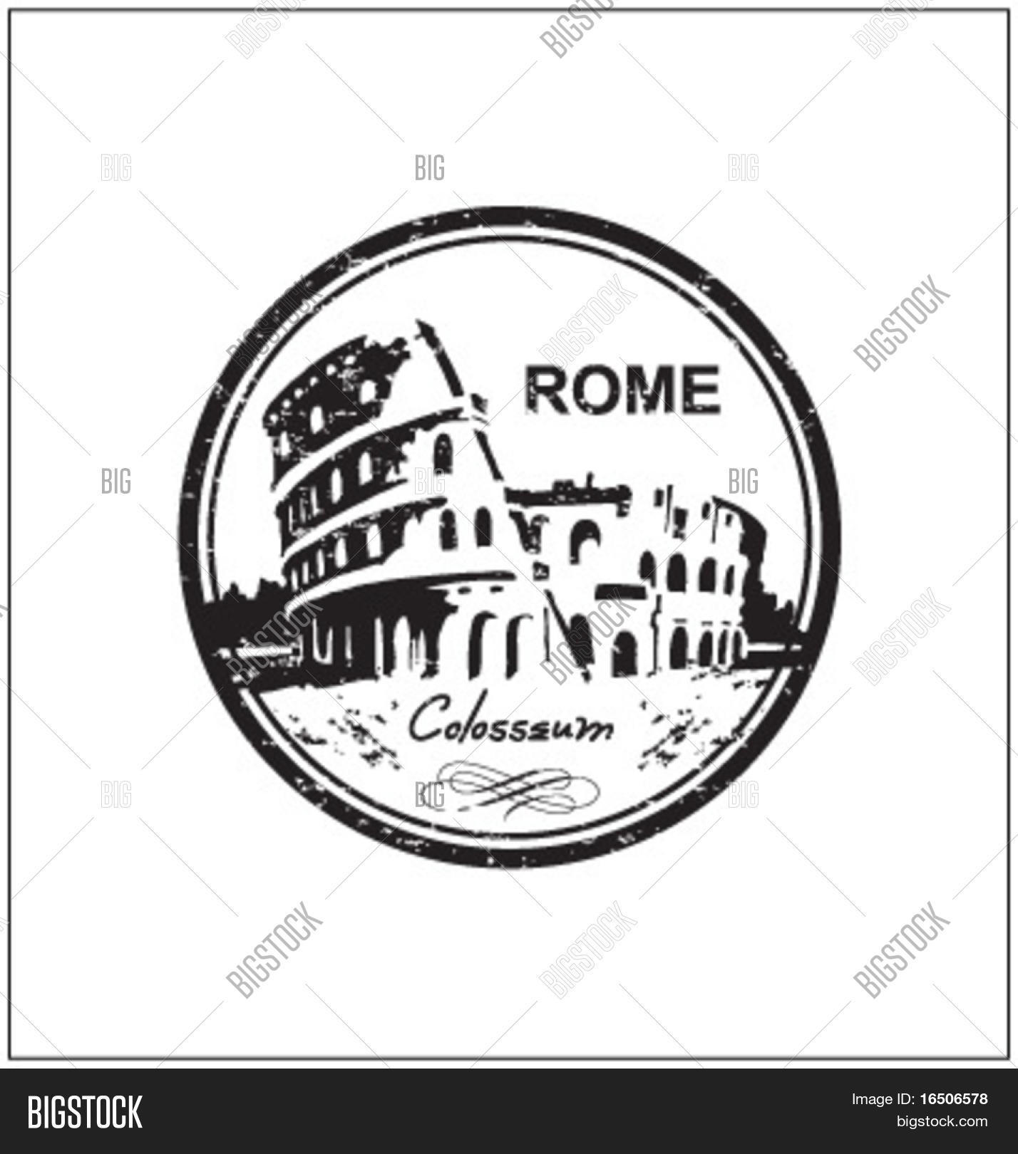 Rome Stamp Vector & Photo (Free Trial) | Bigstock