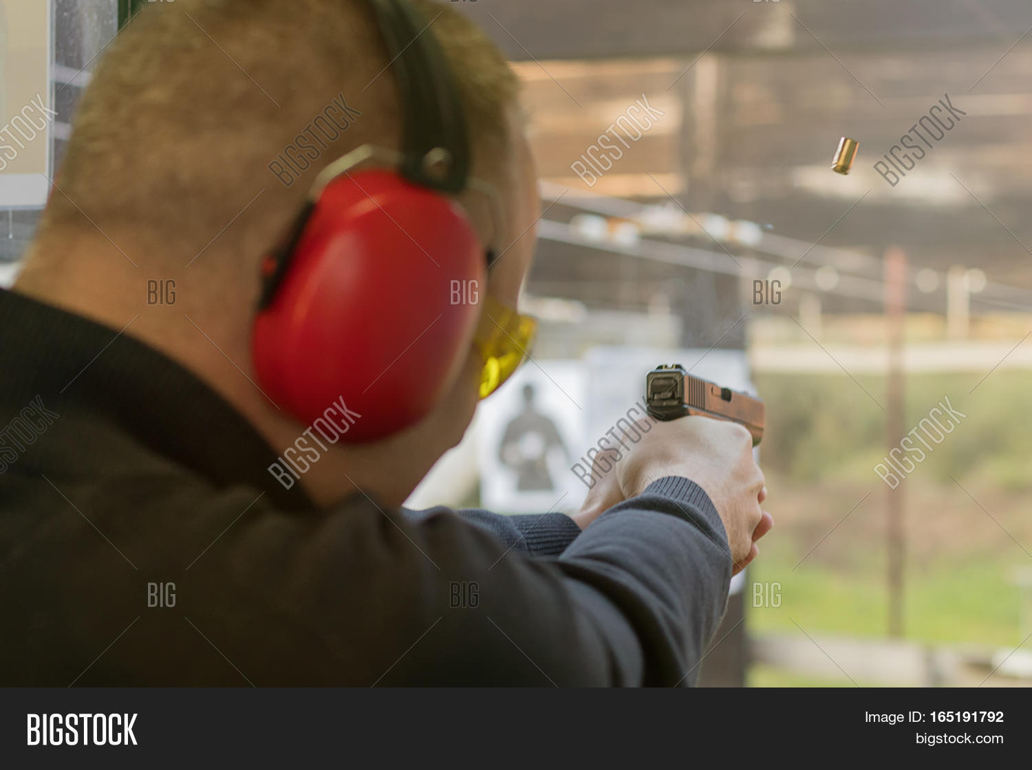 Shooting Pistol. Man Image & Photo (Free Trial) | Bigstock