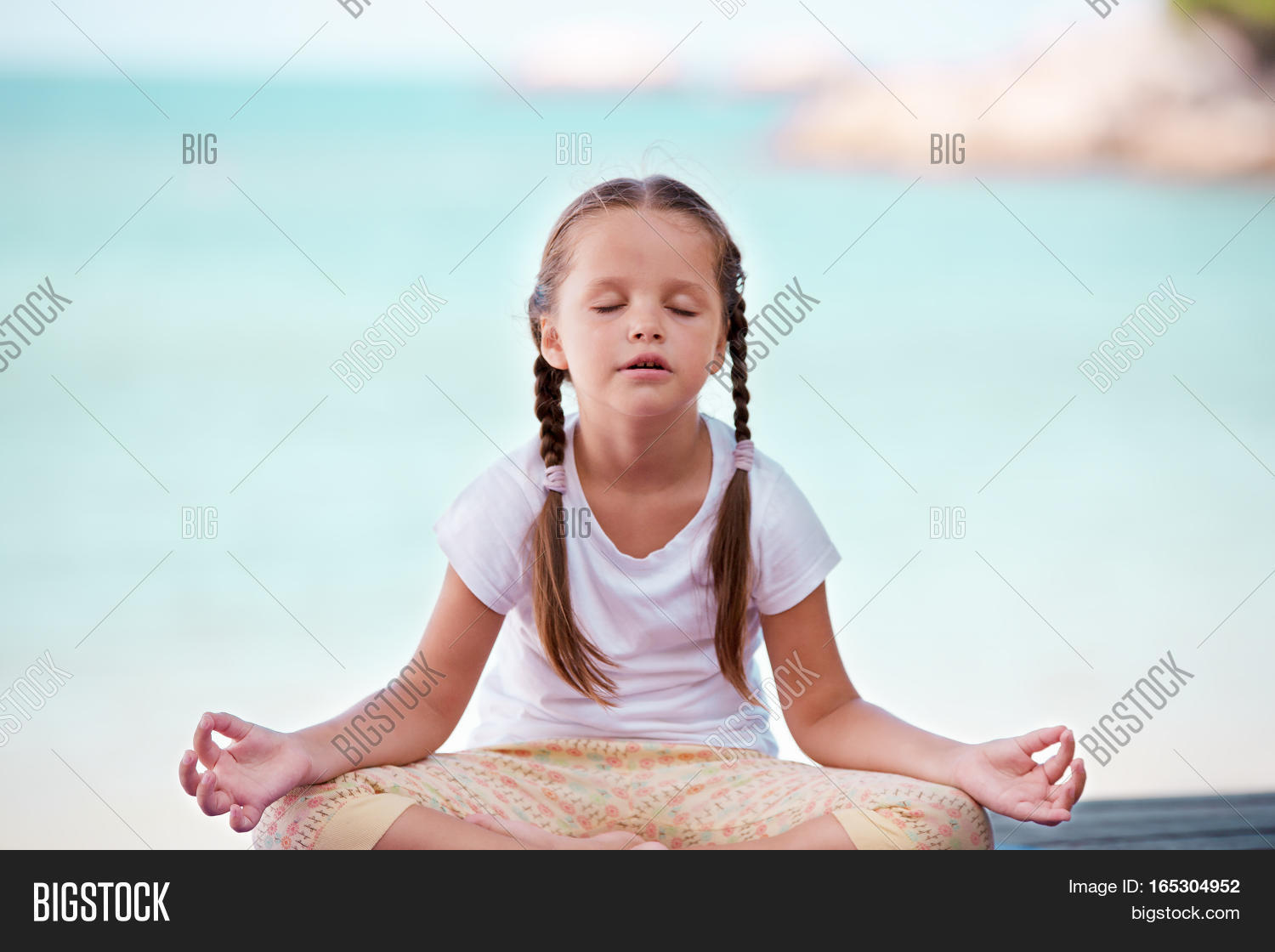 Child Doing Meditating Image & Photo (Free Trial) | Bigstock