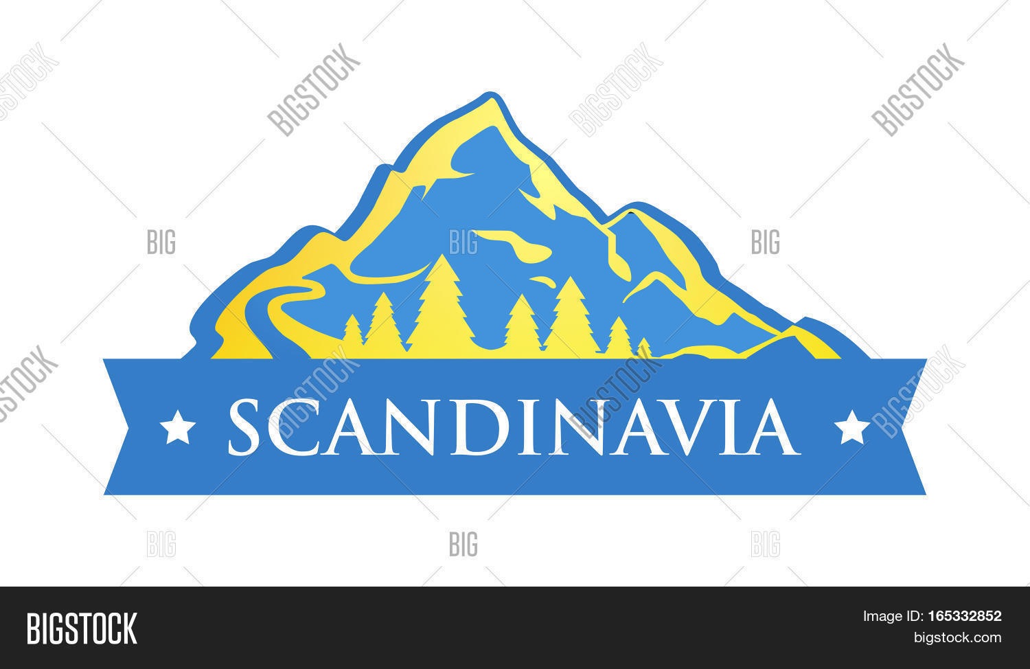 Blue Logo Scandinavia Image & Photo (Free Trial) | Bigstock