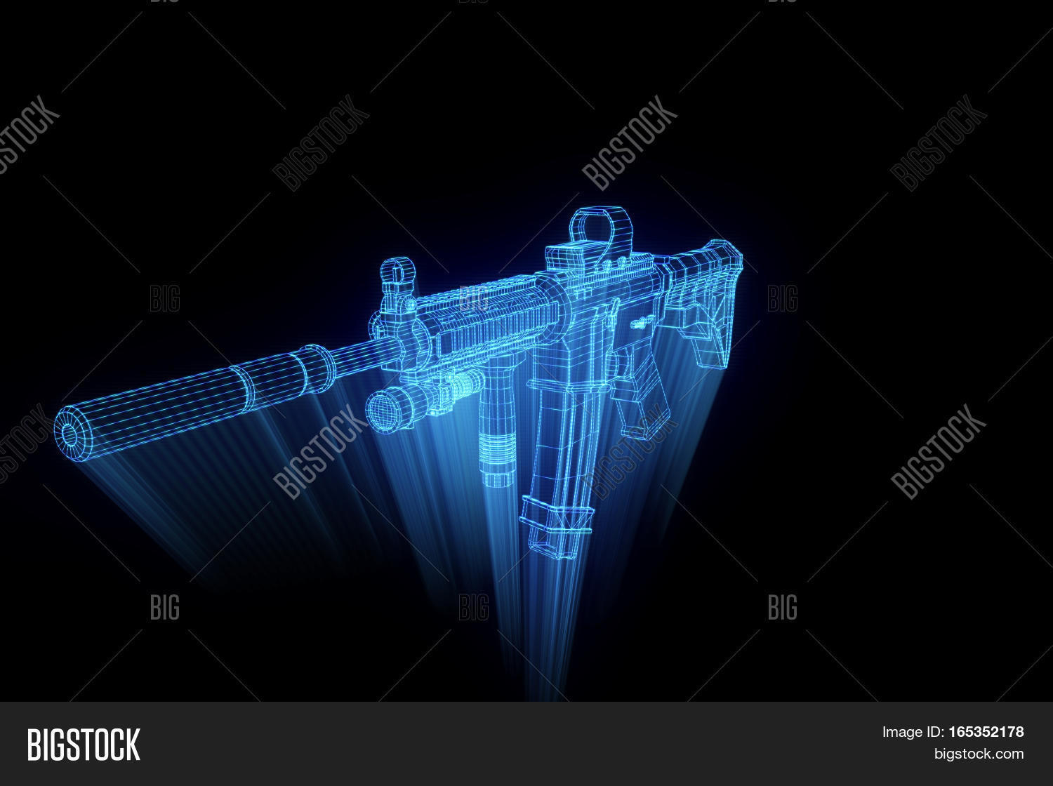 Gun Weapon Hologram Image & Photo (Free Trial) | Bigstock