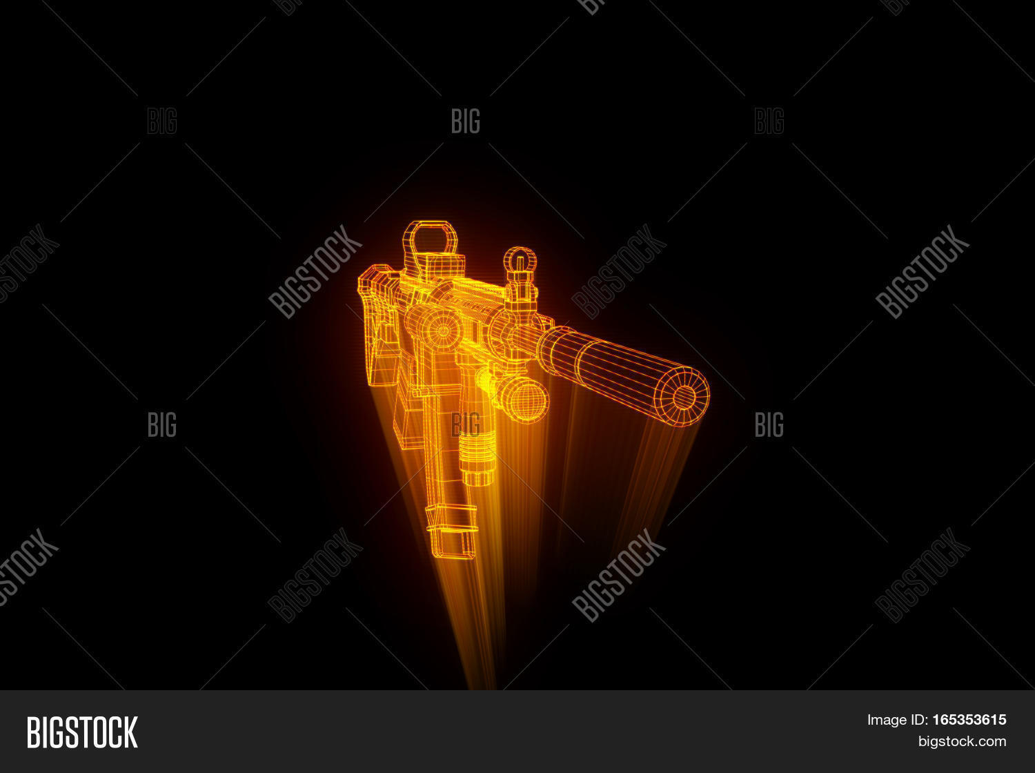 Gun Weapon Hologram Image & Photo (Free Trial) | Bigstock