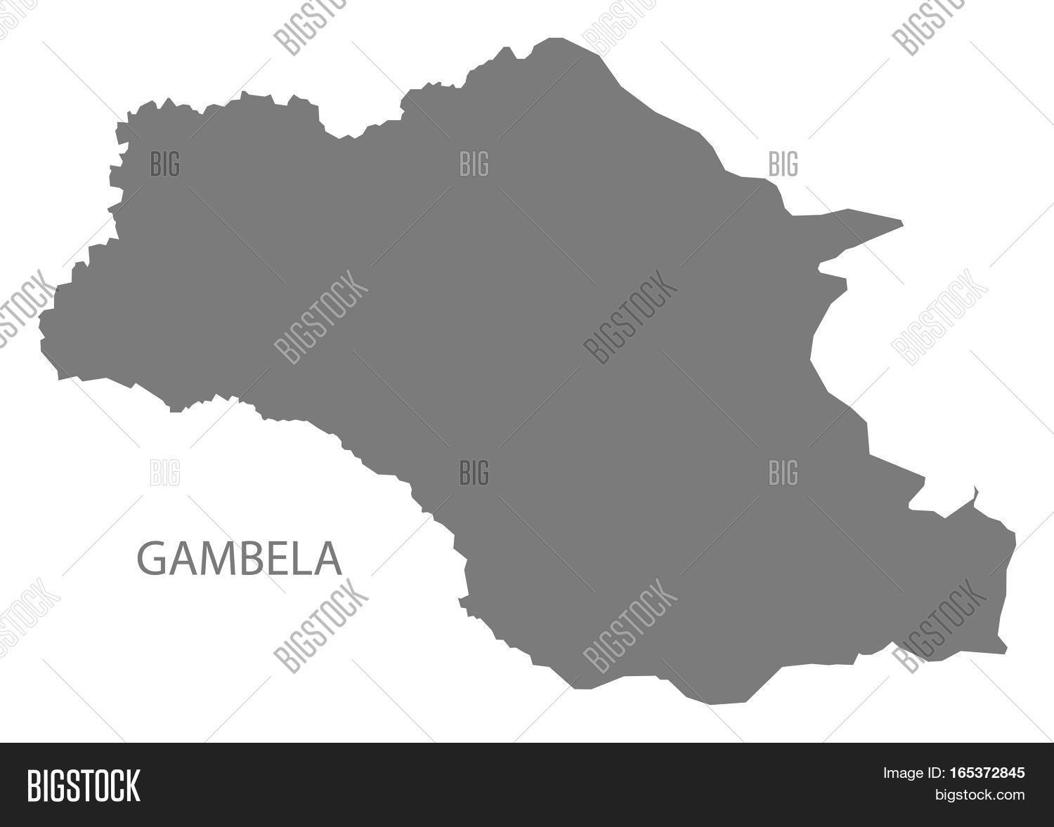 Gambela Ethiopia Map Image & Photo (Free Trial) | Bigstock