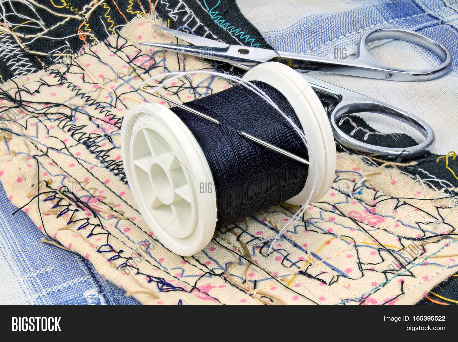 Black Thread Needle On Image & Photo (Free Trial) | Bigstock