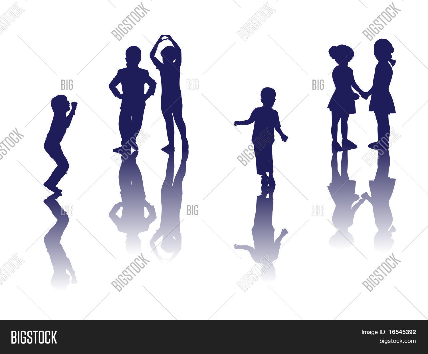 Silhouette Adolescent Vector & Photo (Free Trial) | Bigstock