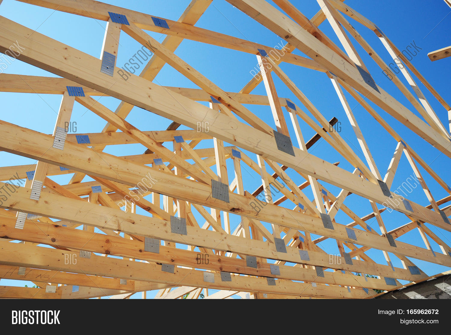Timber Roof Trusses. Image & Photo (Free Trial) | Bigstock