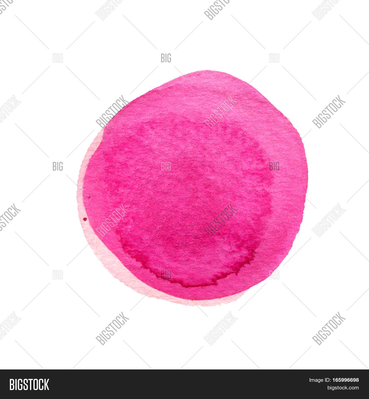 Pink Watercolor Circle Image & Photo (Free Trial) | Bigstock