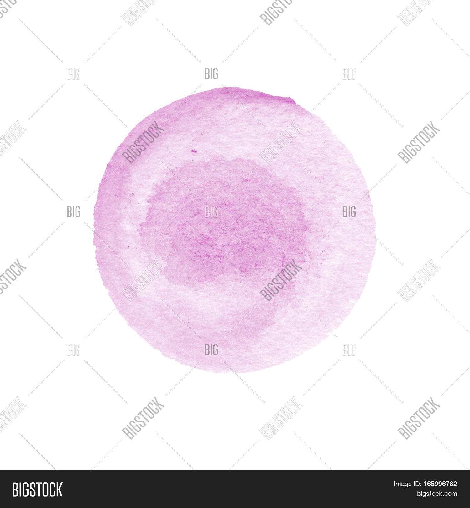 Pink Watercolor Circle Image & Photo (Free Trial) | Bigstock