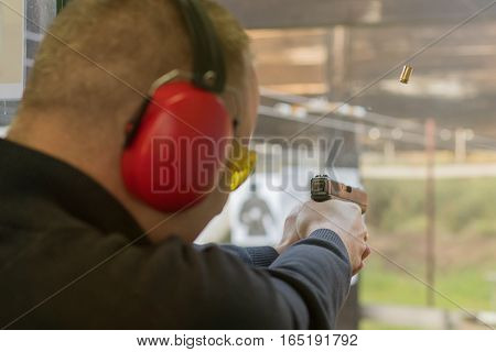 Shooting Pistol. Man Image & Photo (Free Trial) | Bigstock