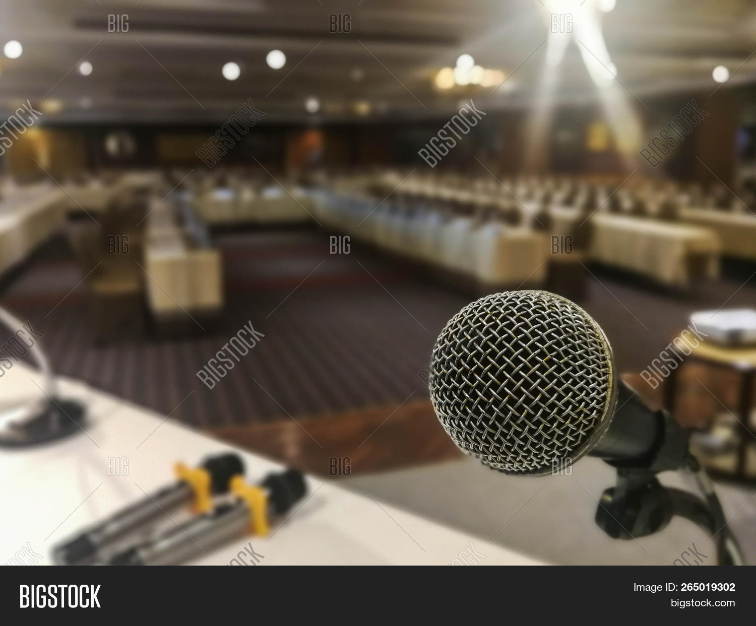 Close Microphone On Image & Photo (Free Trial) | Bigstock