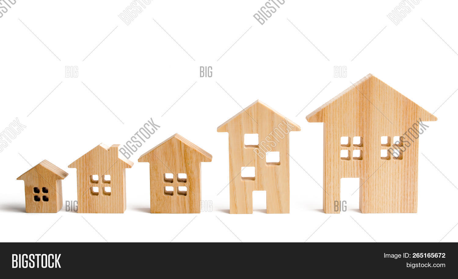 Wooden Houses Stand Image & Photo (Free Trial) | Bigstock